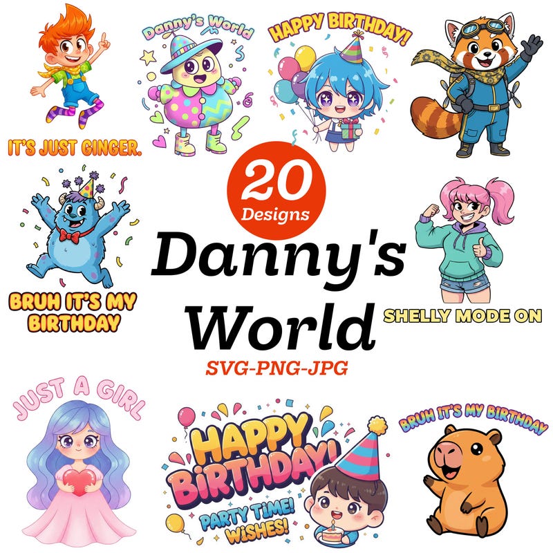Dandys World Papercraft Template - Etsy