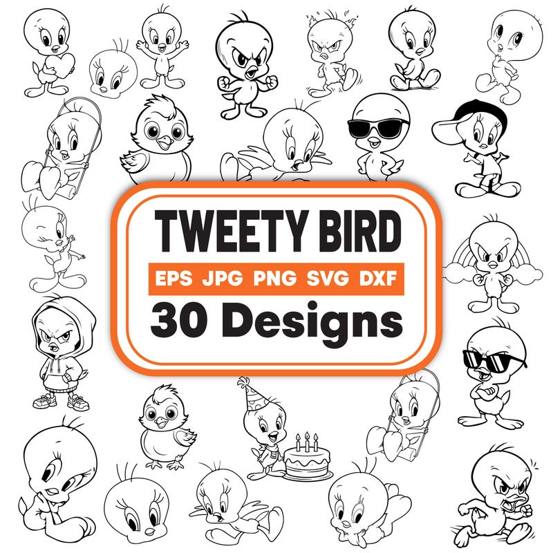 Baby Bird Digital Stickers - Etsy