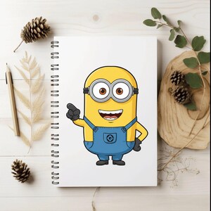 Minions SVG Bundle | Cartoon Character Clipart, Stickers (digital ...