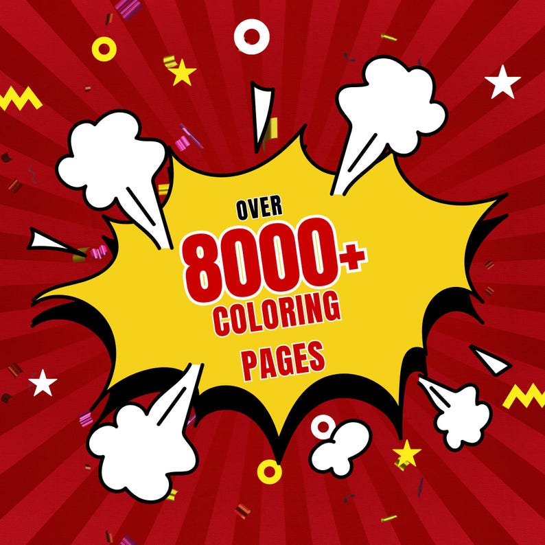 8000+printable Coloring Book Bundle for Kids, Coloring Pages for ...