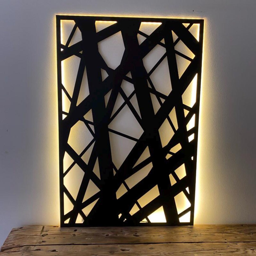 DXF / STEP File Lines - Abstract - Design- Wall Art Metal Laser Cutting ...