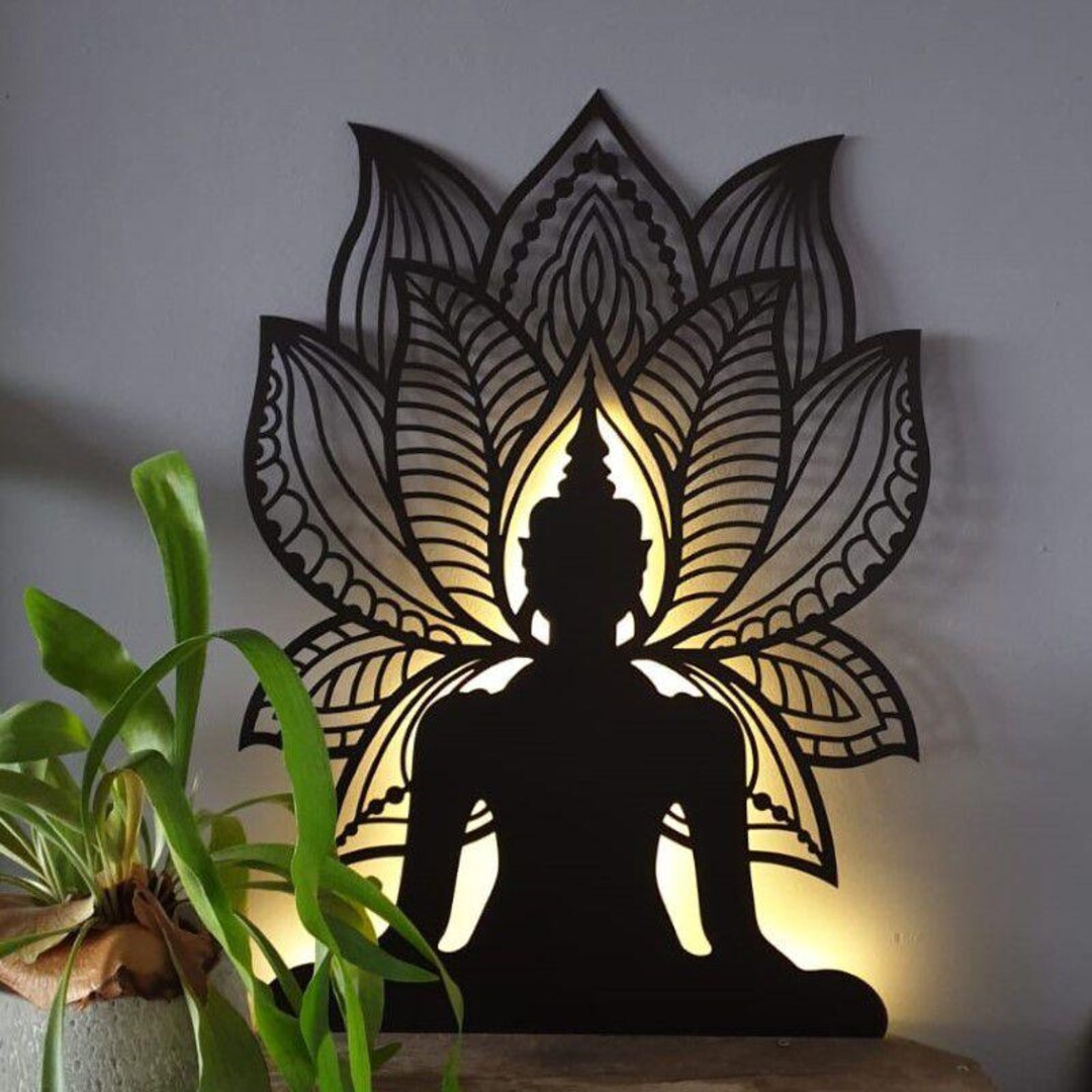 DXF / STEP File Buddha Lotus Mandala Buddha - Etsy