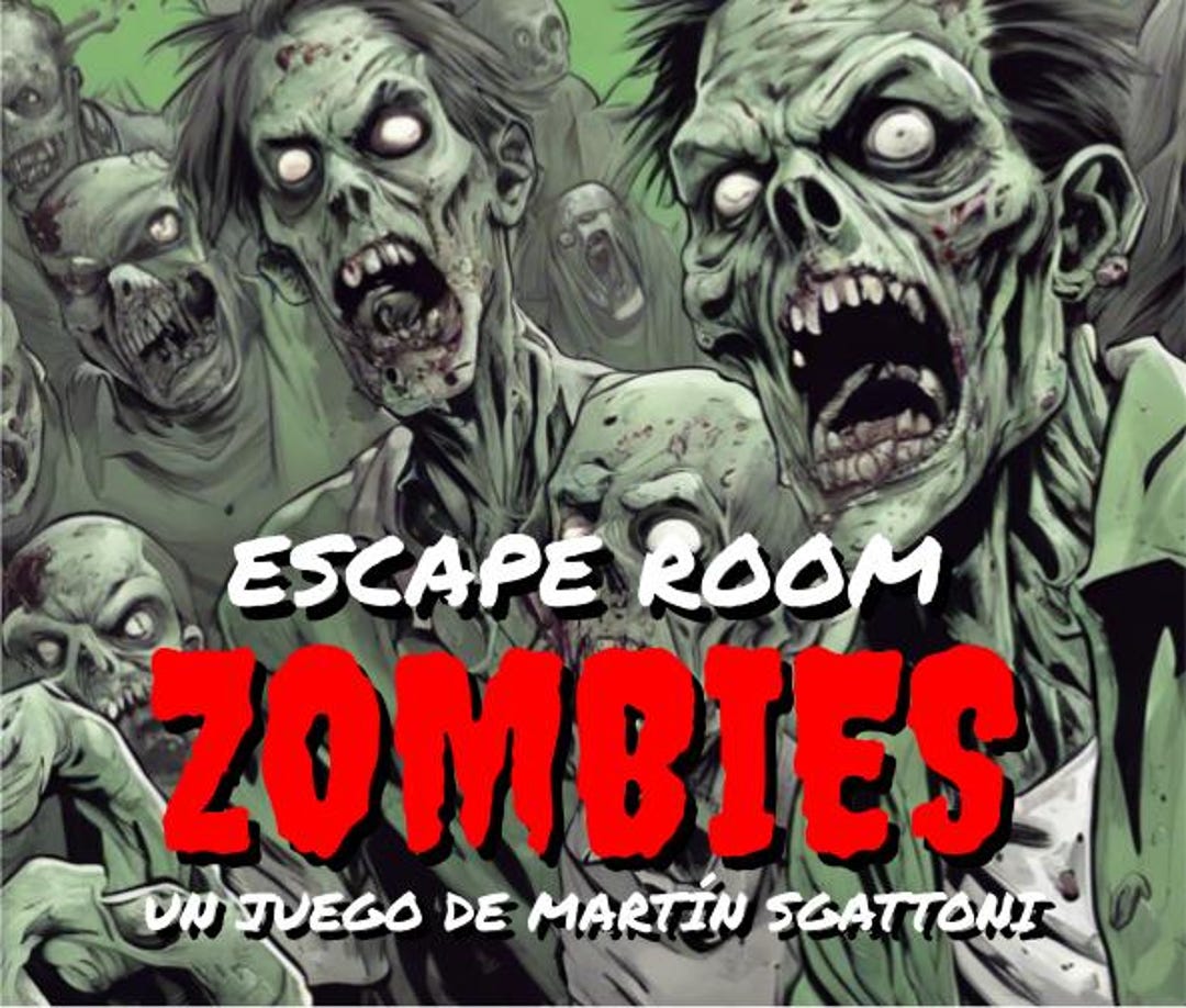 Escape Room ZOMBIES in Spanish to Print and Play - Etsy