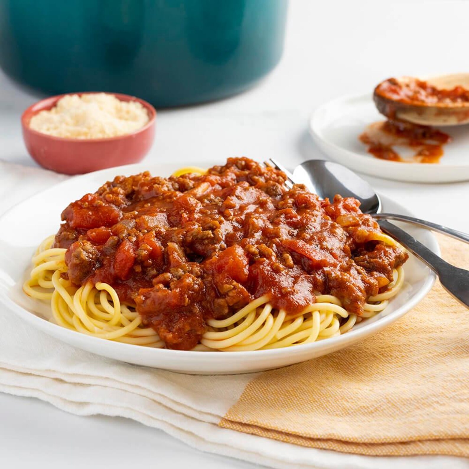 Spaghetti With Meat Sauce Recipe: Italian Dinner (printable PDF) - Etsy