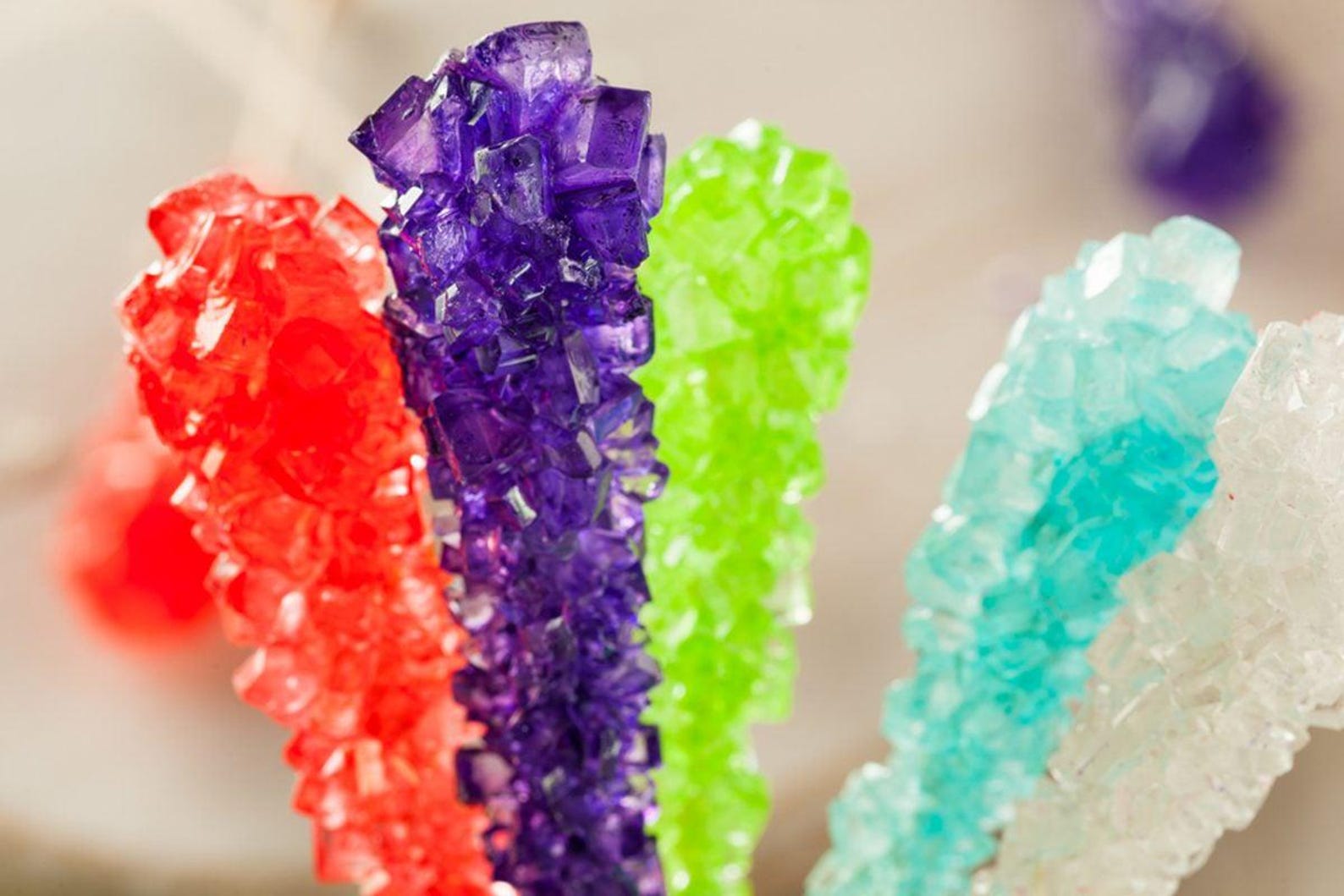 Rock Candy Recipe | Fun Homemade Crystal Candy With Sugar and Sticks ...