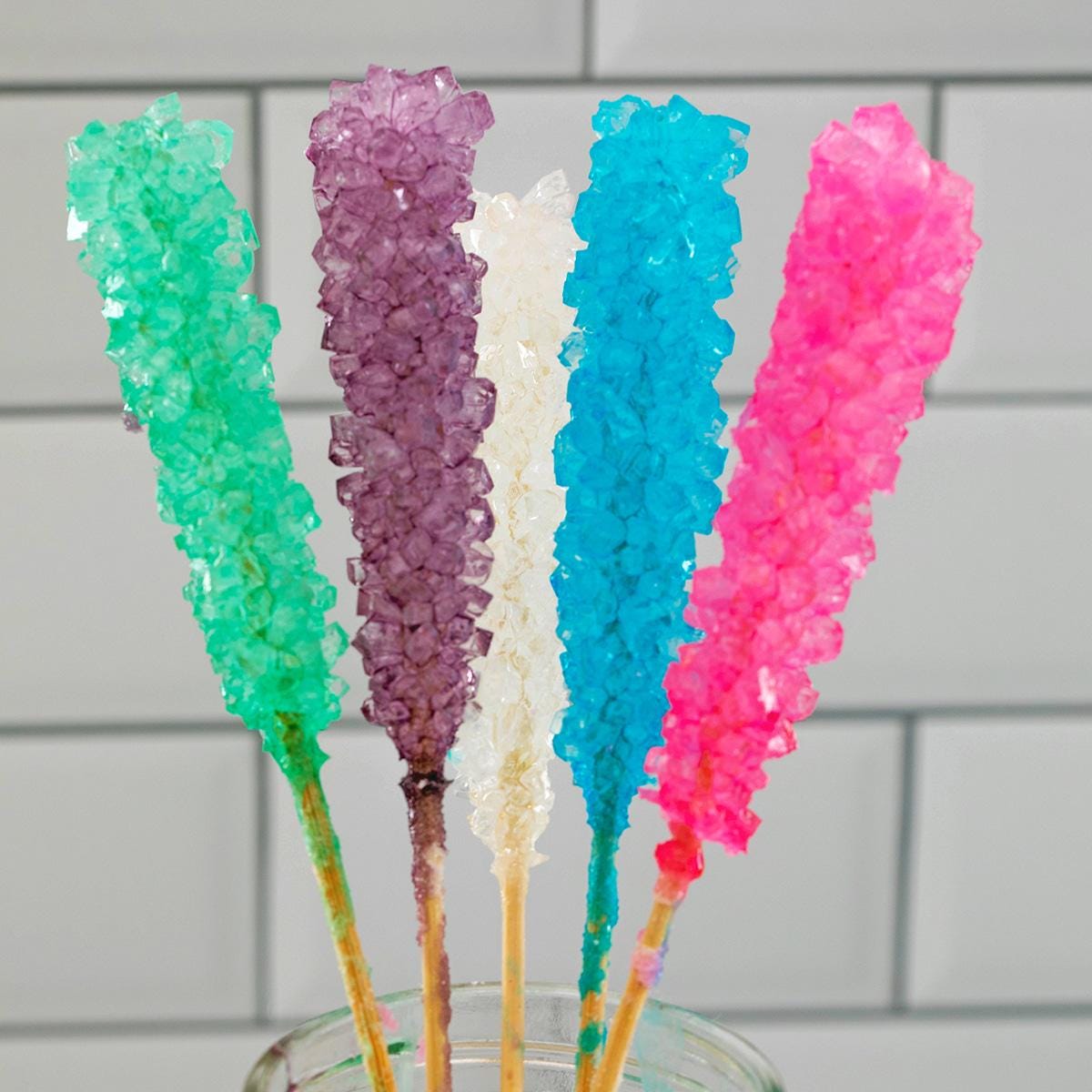 Rock Candy Recipe | Fun Homemade Crystal Candy With Sugar and Sticks ...