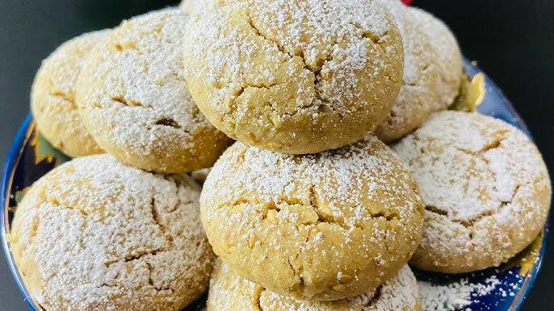 Ghoriba Bahla Moroccan Cookie Recipe: North African Shortbread (PDF ...