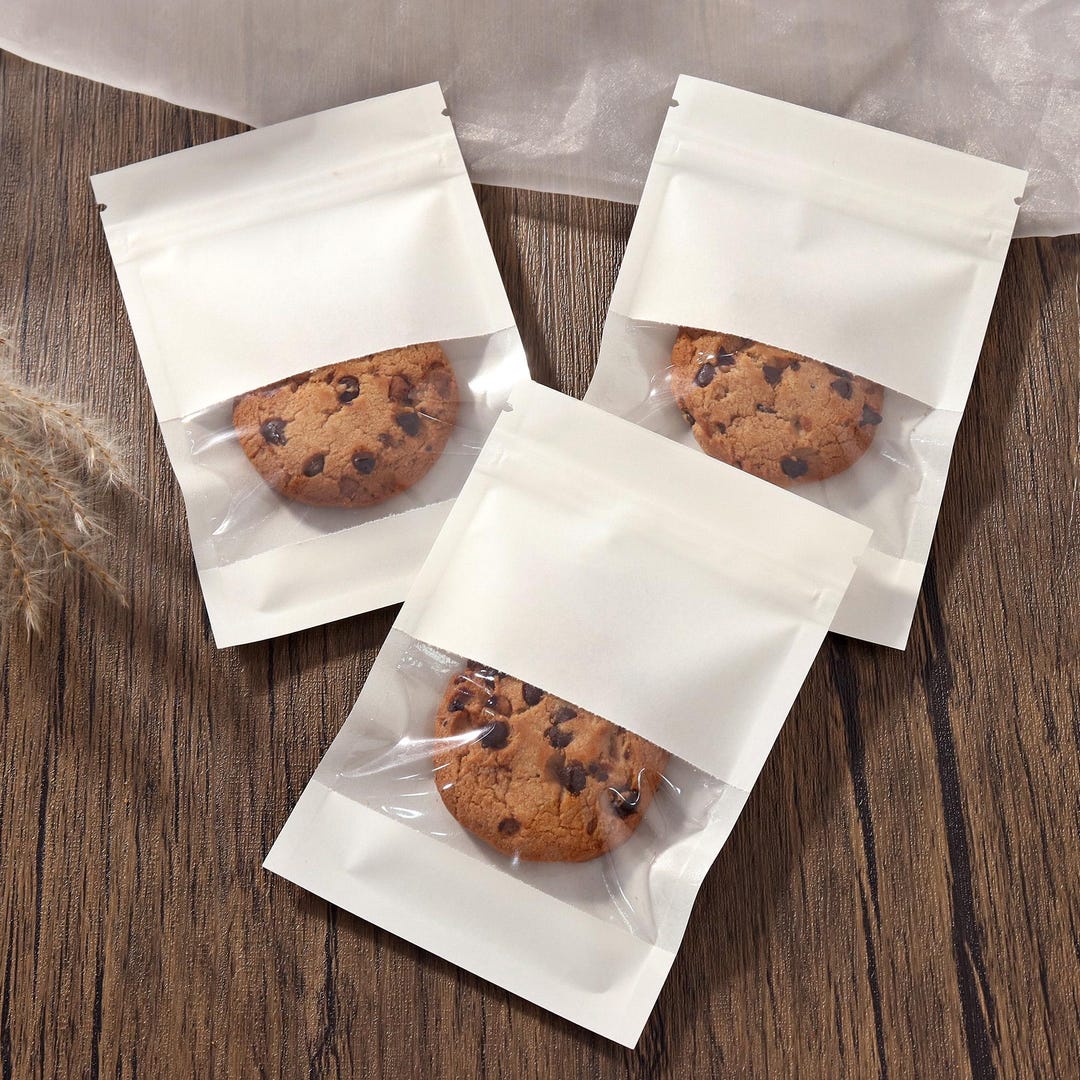 White Kraft Paper Bag - Translucent Candy Paper Bags, Wedding Cookie ...