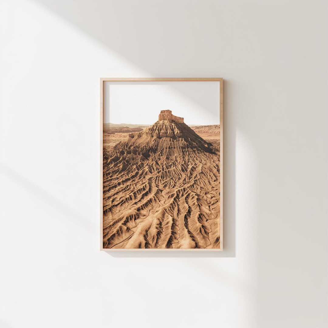 Factory Butte Wall Art. Utah Print, Desert Wall Art, Southwest Print ...