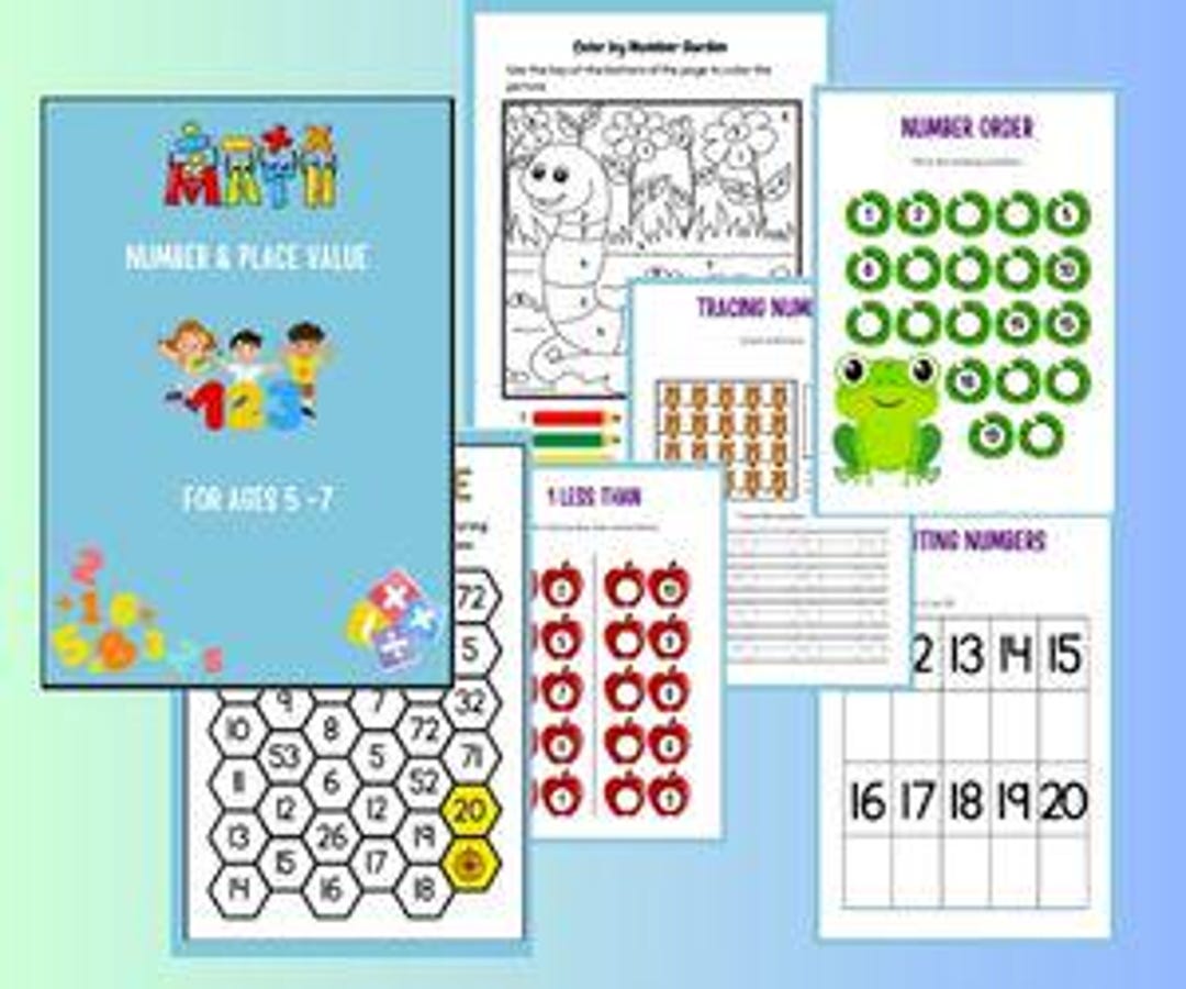 KS1 Printable Math Workbook- 35 Pages - Etsy