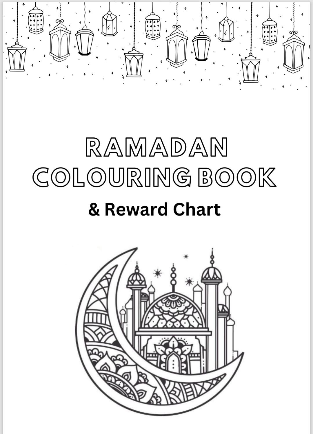 17 Ramadan Colouring Pages With Reward Chart - Etsy