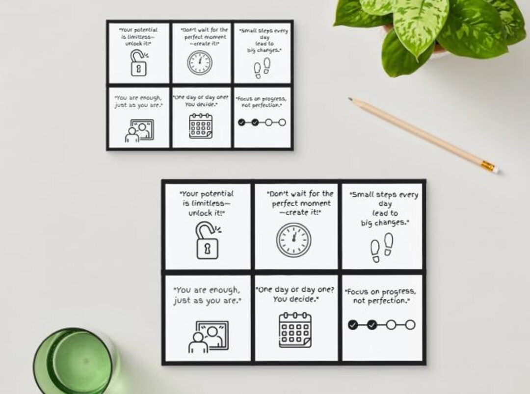 180 Motivational and Inspirational Cards, Personal Development and ...
