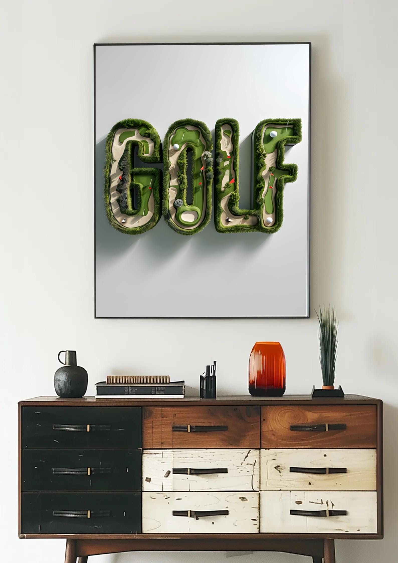 Scenic Golf Course Print for Golf Enthusiasts - Golf Wall Art, Golf ...