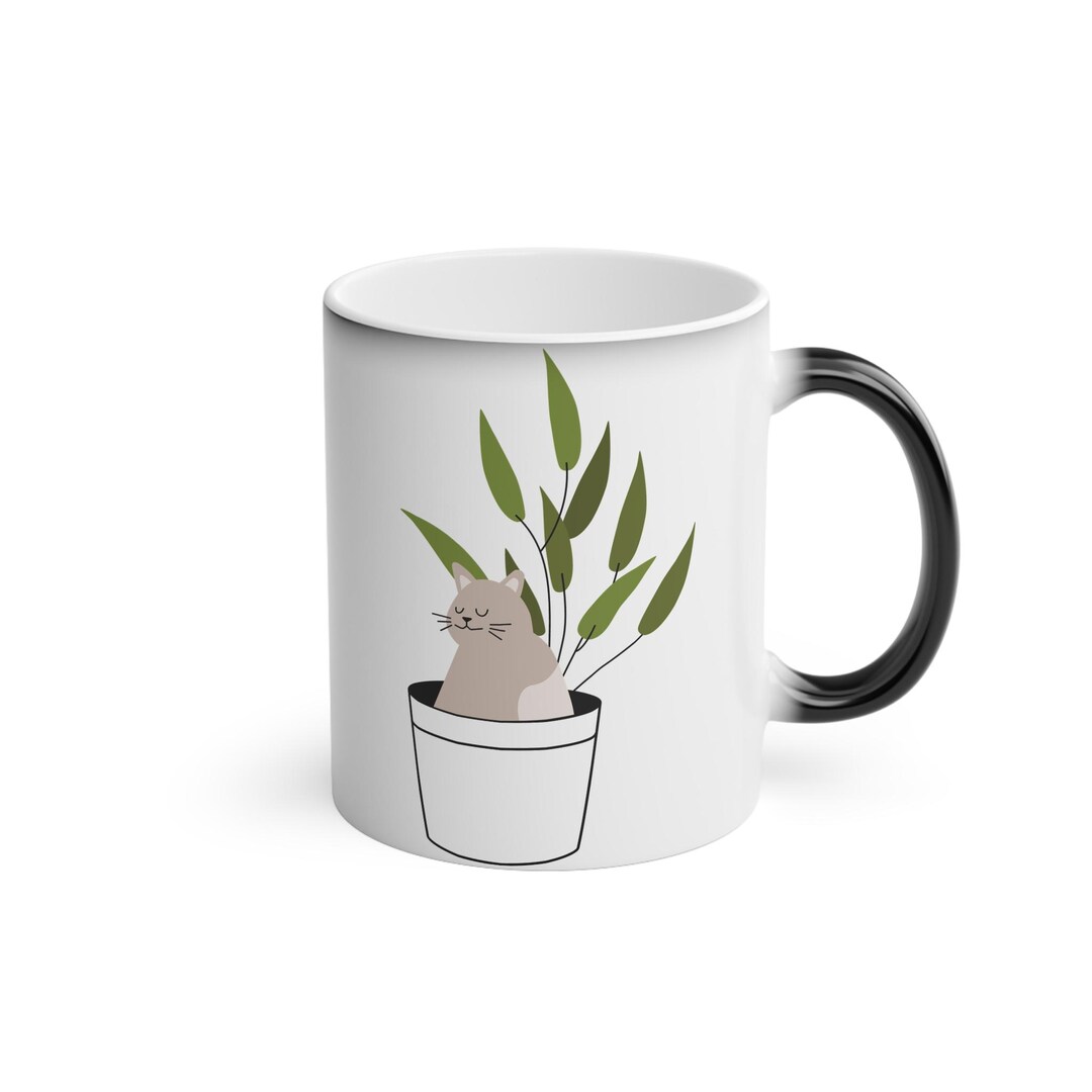 Cat Magic Mug - Color Changing Coffee Cup, Heat Sensitive Tea Mug, Cute ...