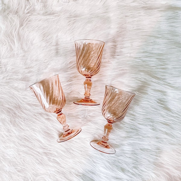 Pink Stemware - Etsy