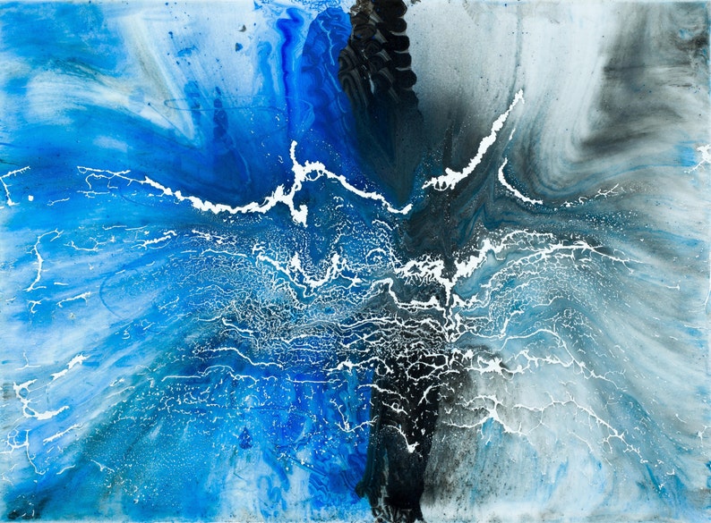 Abstract Ocean Art Print Abstract Waves Wall Art Modern Art | Etsy