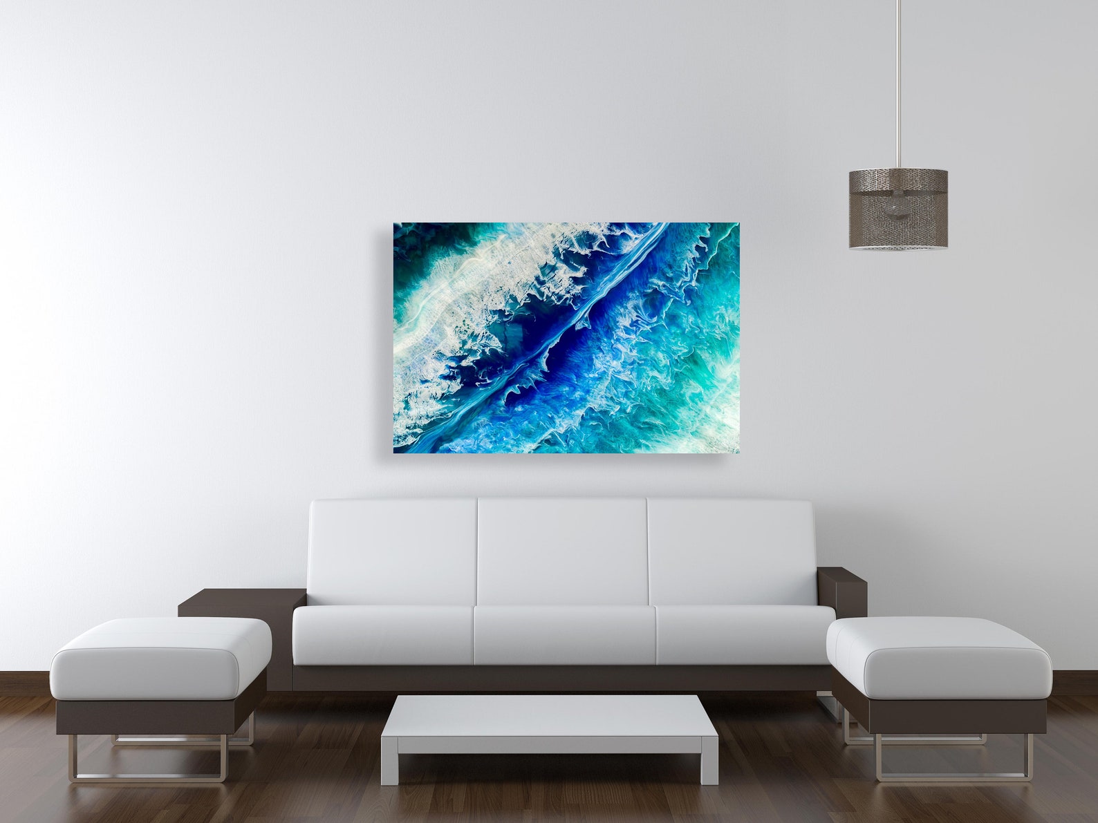 Ocean Wall Art Abstract Ocean Canvas Print Ocean Art - Etsy