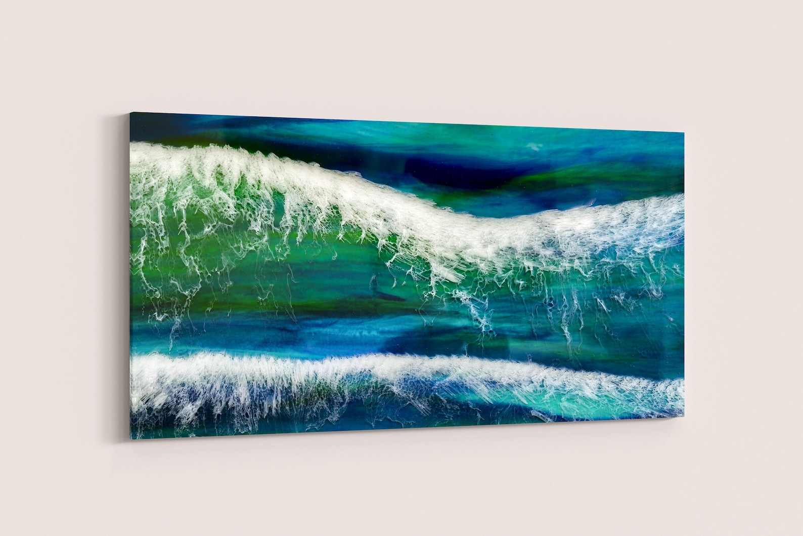 Abstract Ocean Canvas Print, Ocean Art, Abstract Beach Canvas Print ...