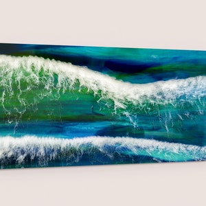 Abstract Ocean Canvas Print, Ocean Art, Abstract Beach Canvas Print ...
