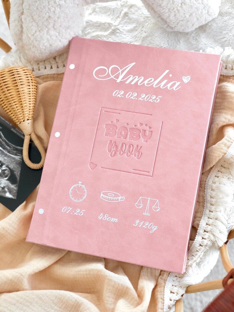 Personalized Baby Memory Book for Girl – Custom 6 Year Journal and ...