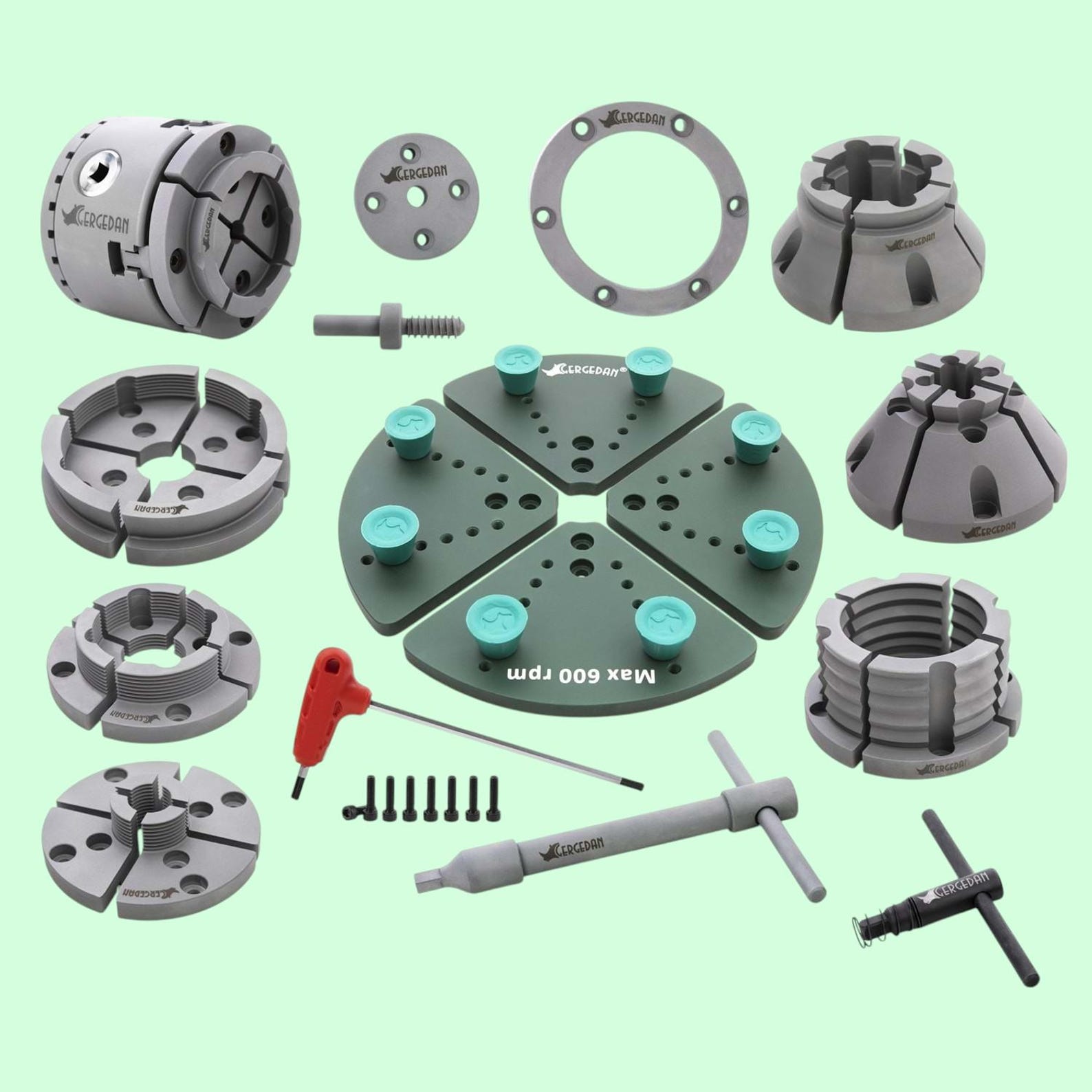 Secure Wood Log Clamping: 100mm 4 Jaw High-strength Wood Chuck for ...