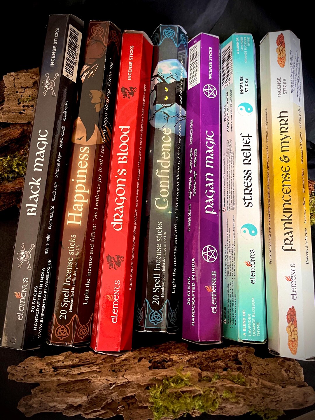 Elements Spell Incense Sticks | Choose Your Intention | Black Magic ...