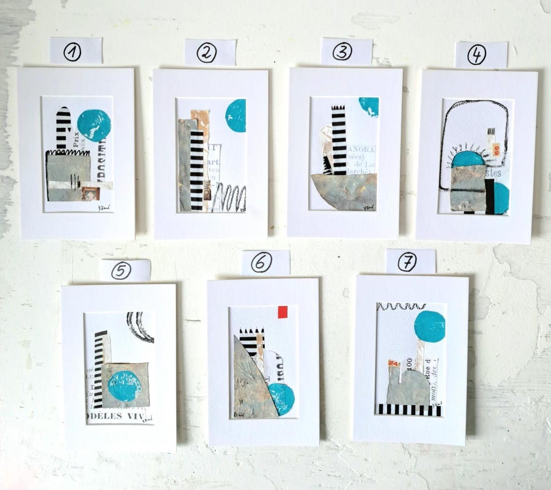 Mini Collages, Collage Art, Original Collages, Analog Collages ...