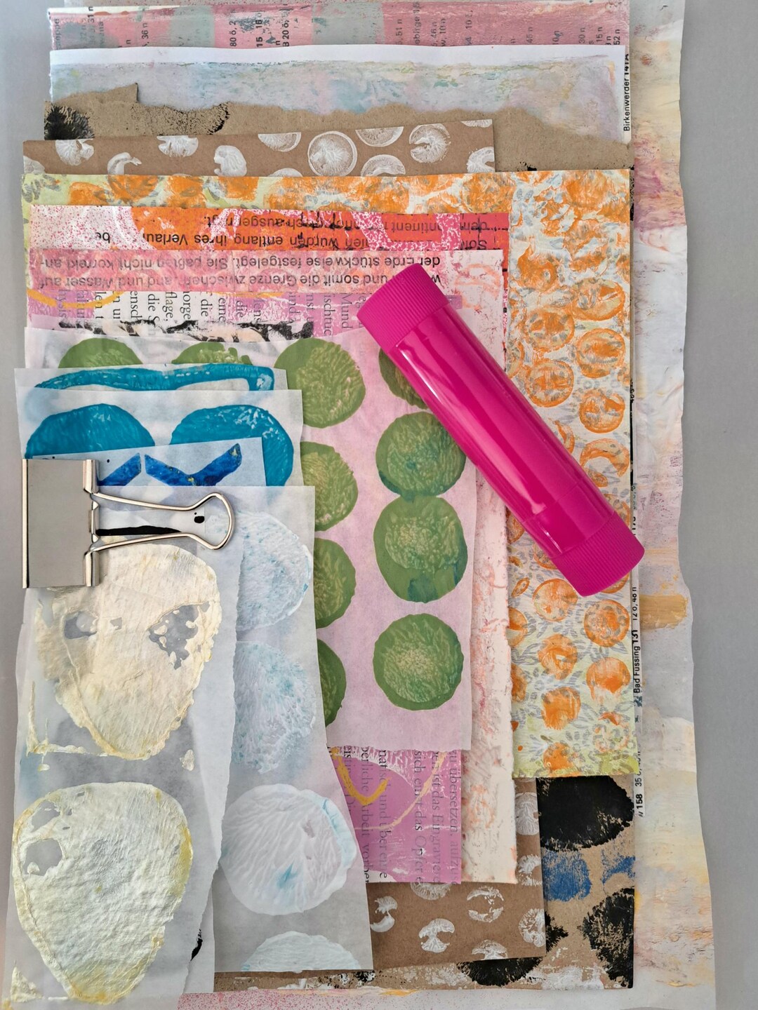 Hand-designed Collage Paper Set - Perfect for Creating Art Journals ...