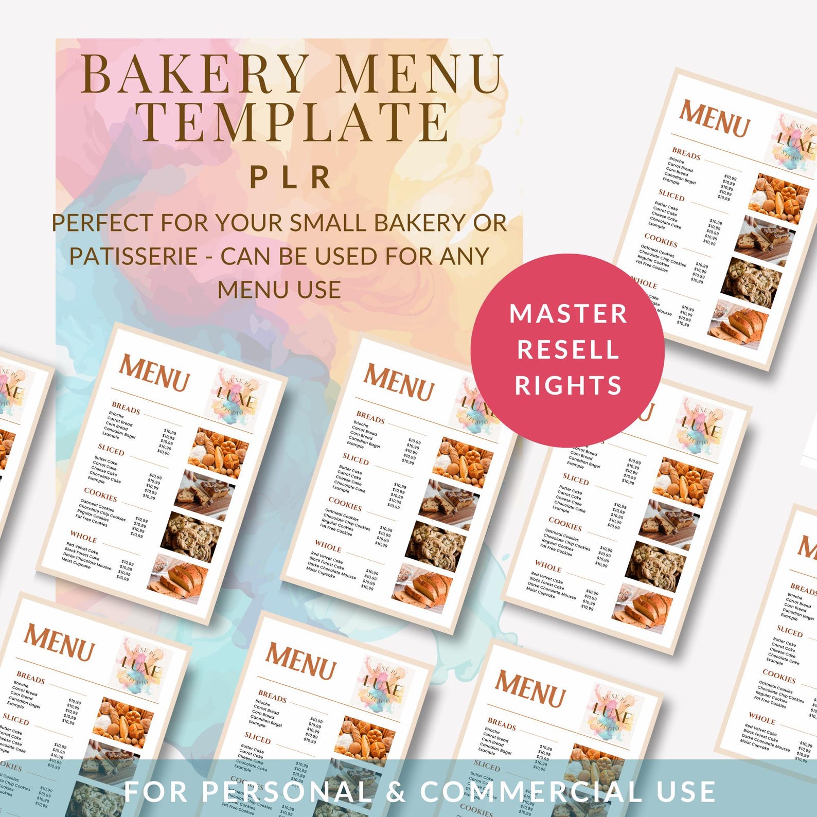 Bakery Menu Pricelist Template | Small Business Bakery Menu Template ...