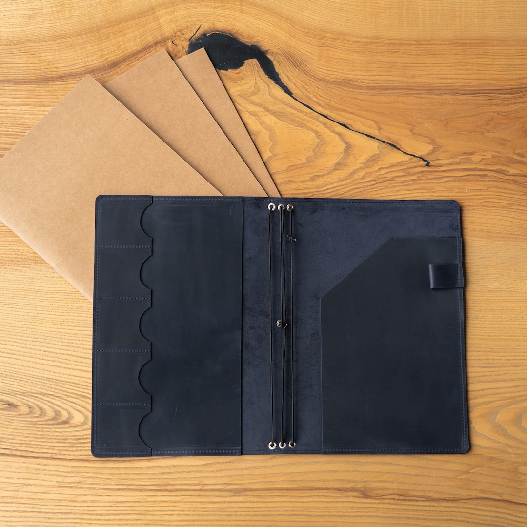 Leather Notebook Cover Personalized, Customized Notebook Cover, Leather ...