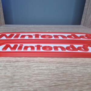 Classic Nintendo Logo Wall/desk Sign – Retro Video Game Decor 3D ...