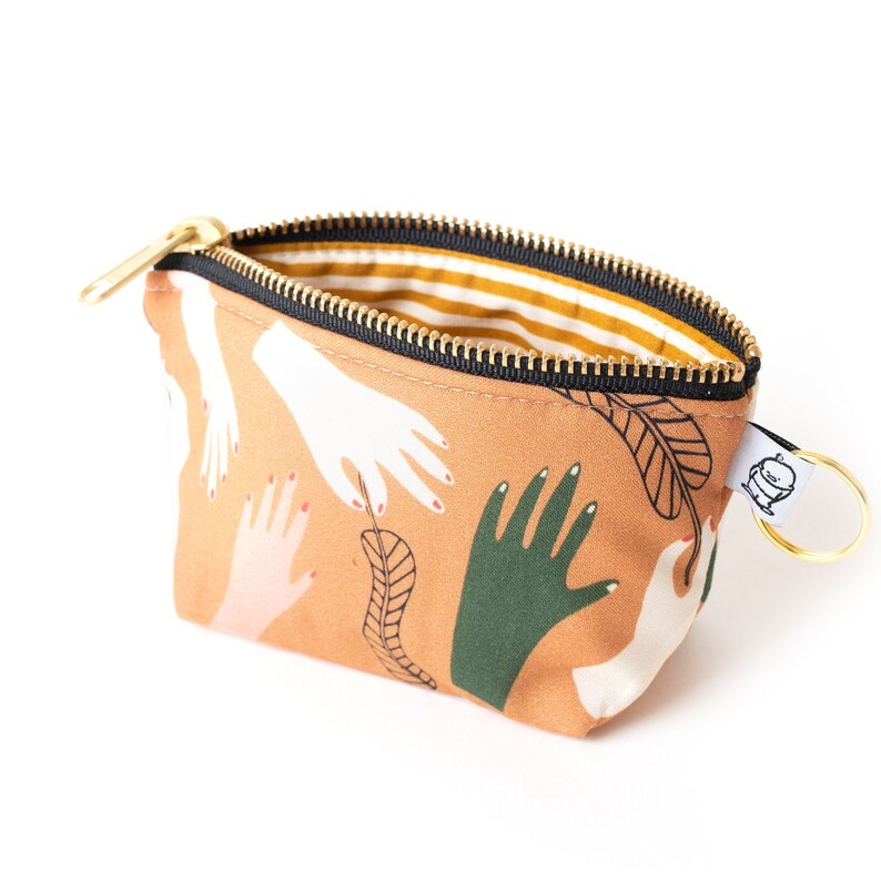 Hand Coin Purse Change Purse With Key Ring-small | Etsy