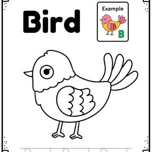 Alphabet Color and Tracing A-Z Worksheets Animal Cute - Etsy