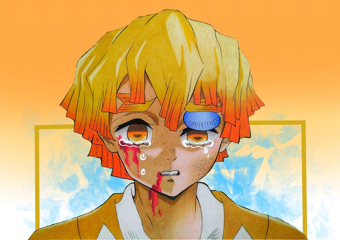 Yellow Zenitsu Illustration - Etsy