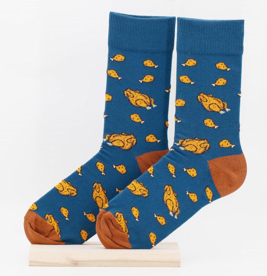 Crispy Fried Chicken Unisex Socks, Socks, Funny Socks, Crazy Socks ...