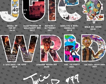 Juice Wrld PNG |sublimation Design | Instant Download | Digital File - Etsy