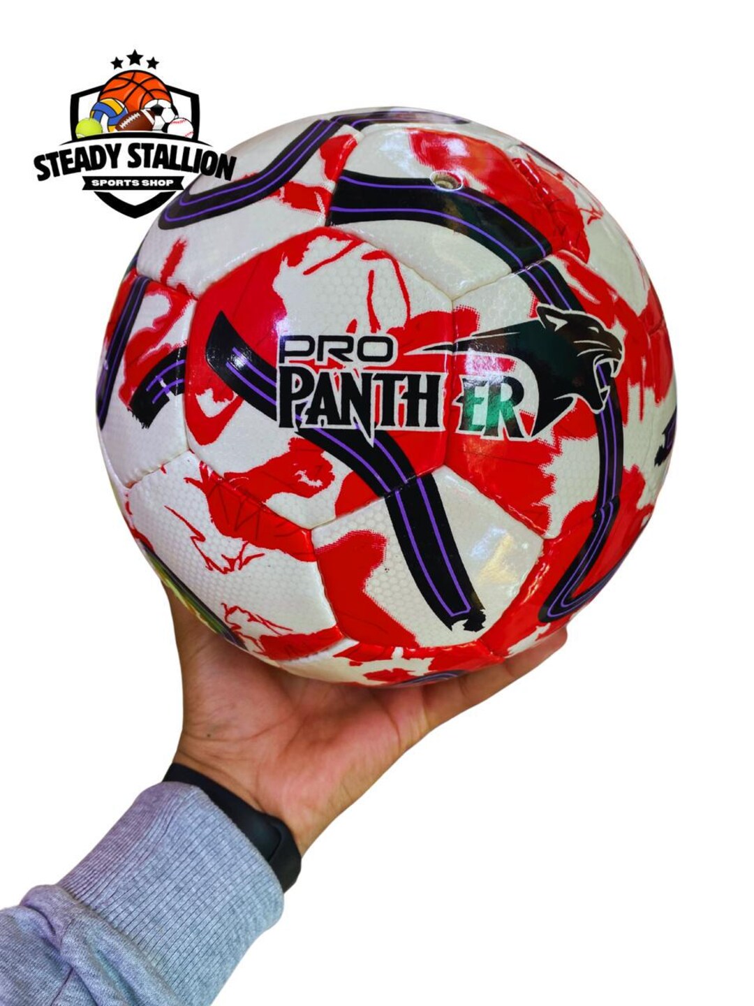 Handmade Pro Panther Premier League Soccer Ball | Size 5 Field Gameball ...