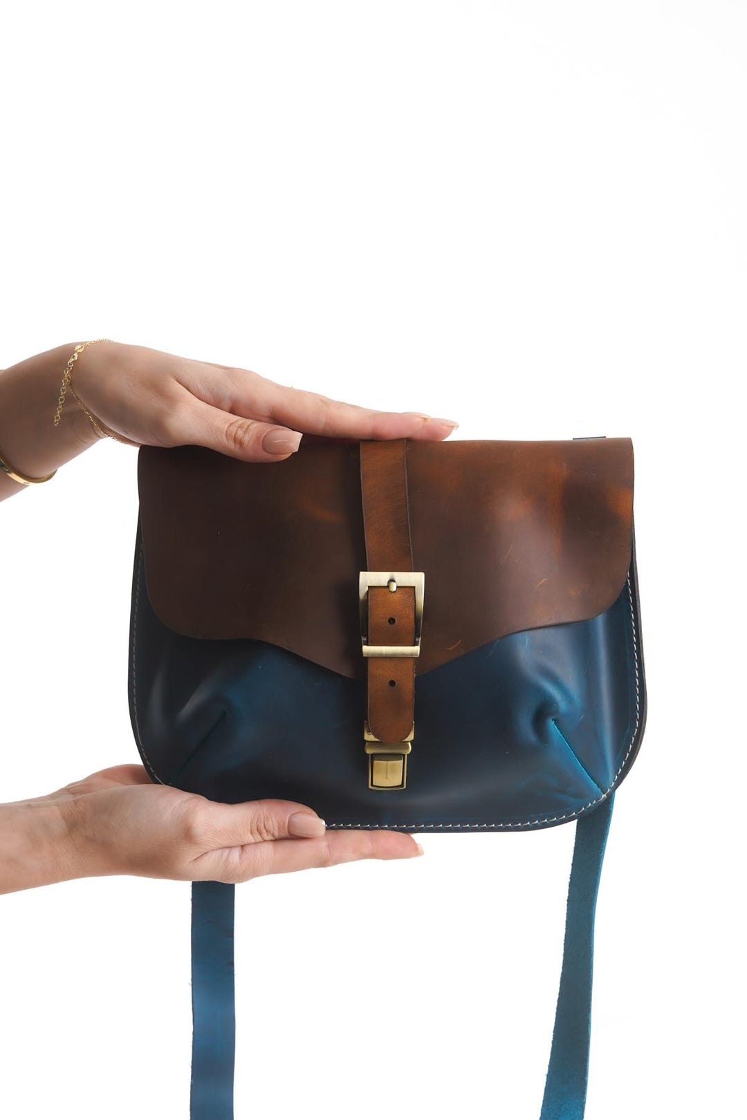Leather Bag Pattern - DIY Shoulder Bag Template - DXF for Laser Cutting ...