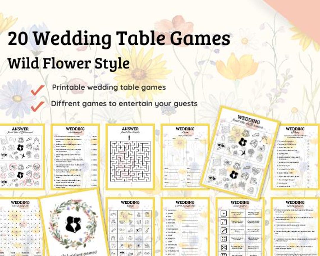 Wedding Table Games | Wedding Table Game | Cocktail Hour Games | Ice ...