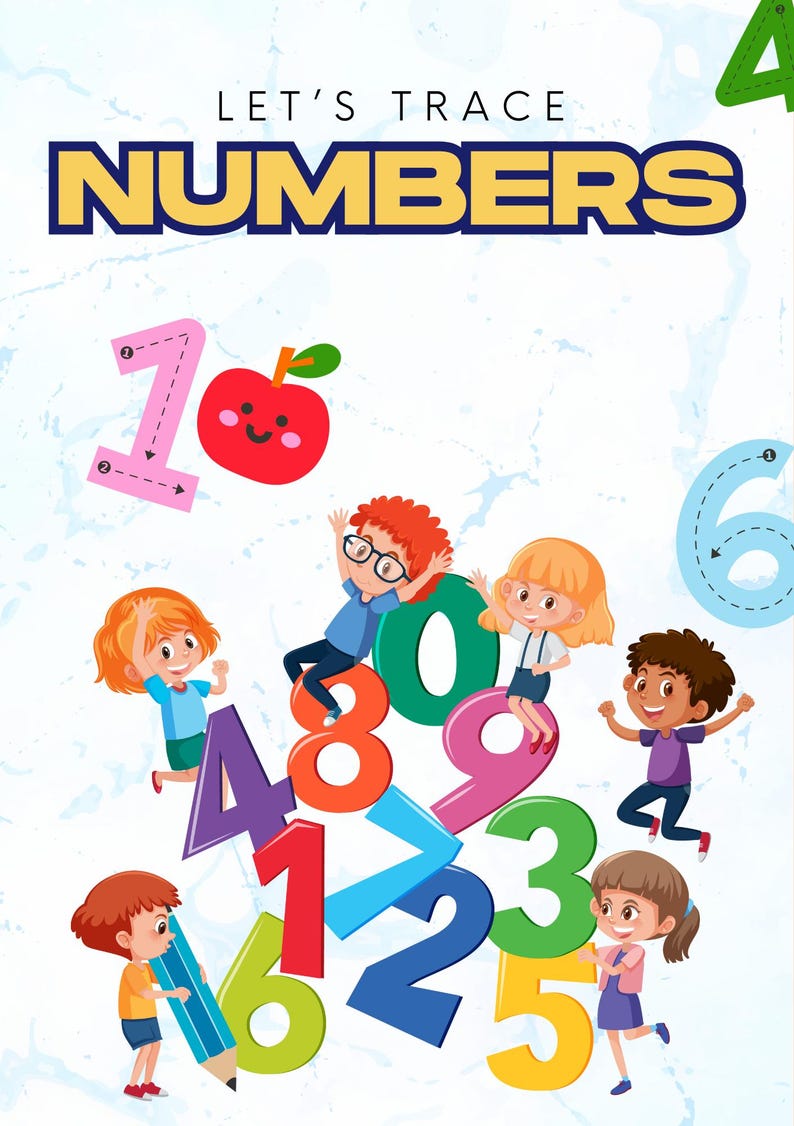Number Tracing Worksheets for Kids | Printable 1-10 Tracing Pages ...