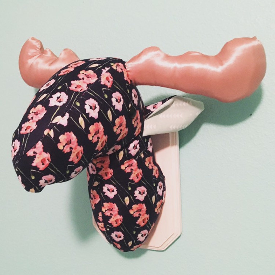 Custom-made Wall-mounted Stuffed Moose Head Faux Taxidermy - Etsy