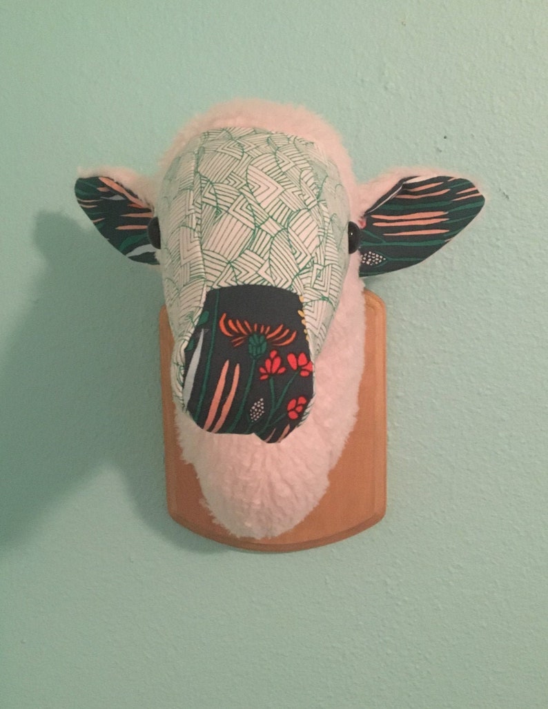 Custom-made, Wall-mounted Stuffed Sheep Head, Faux Taxidermy - Etsy Ireland