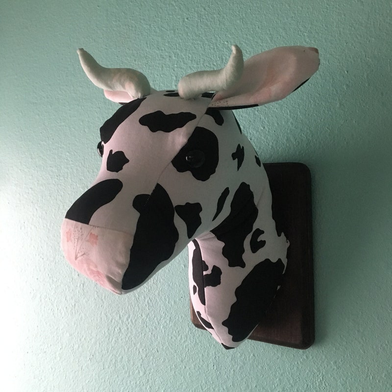 Cow Head Wall Mount - Etsy