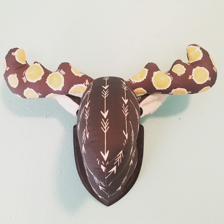 Custom-made Wall-mounted Stuffed Moose Head Faux Taxidermy - Etsy