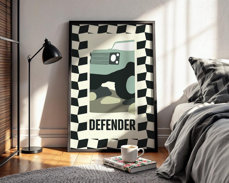 Land Rover Defender 90 Premium Poster - Etsy