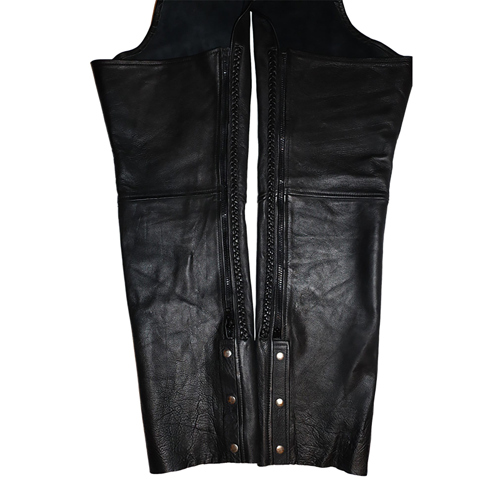 Vintage Black Genuine Leather Motorcycle Riding Chaps Heavy - Etsy