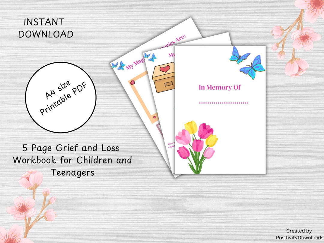 Coping With Bereavement Pack for Children, Teenager, Loved One, Coping ...