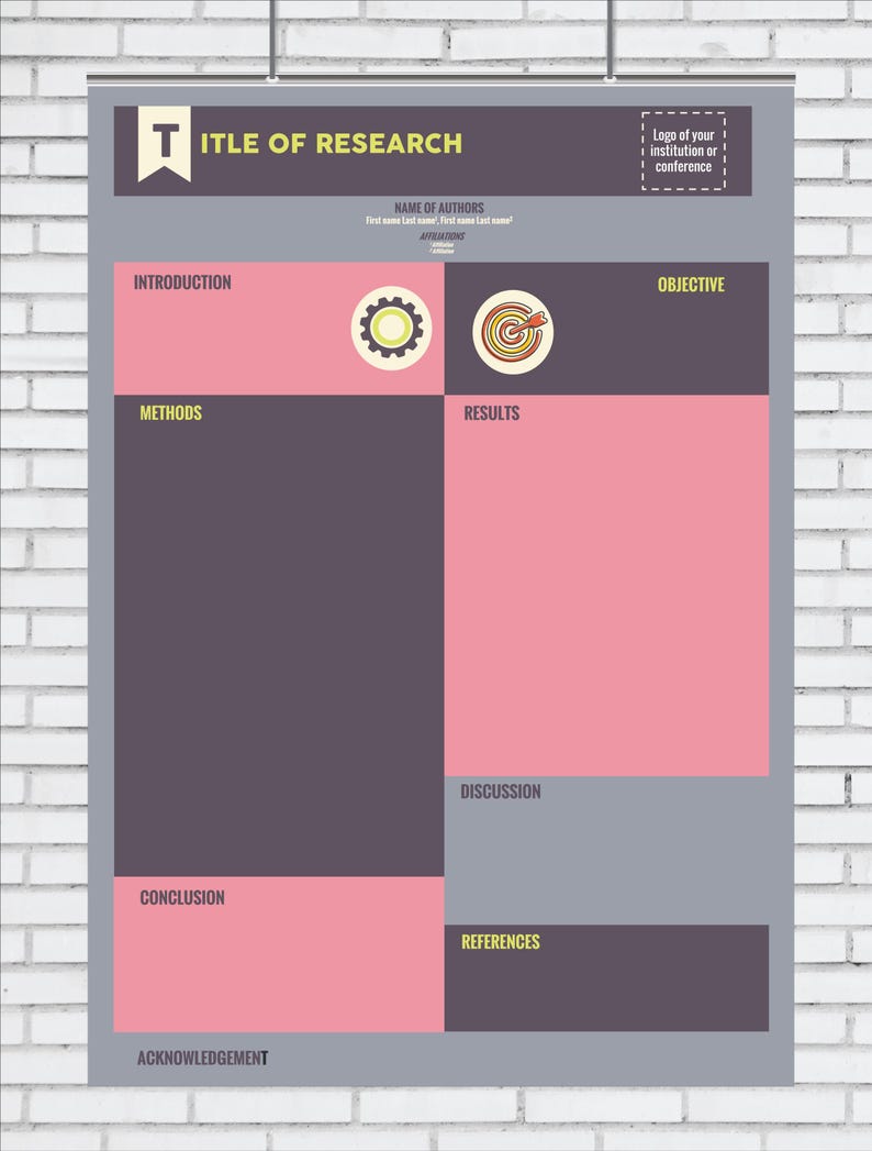Research Poster Template / Academic and Scientific Conference Poster ...