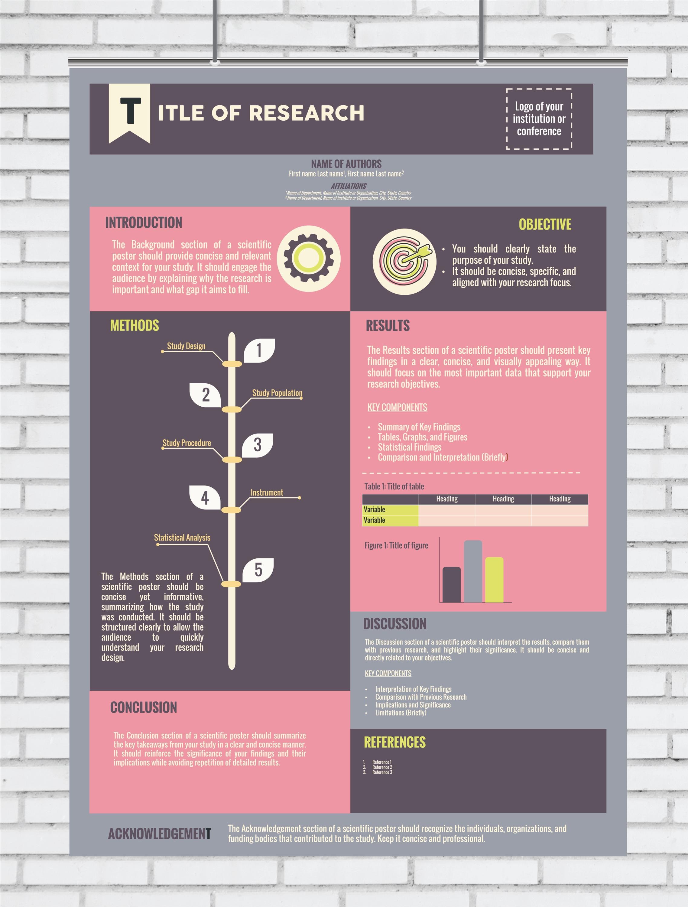 Research Poster Template / Academic and Scientific Conference Poster ...