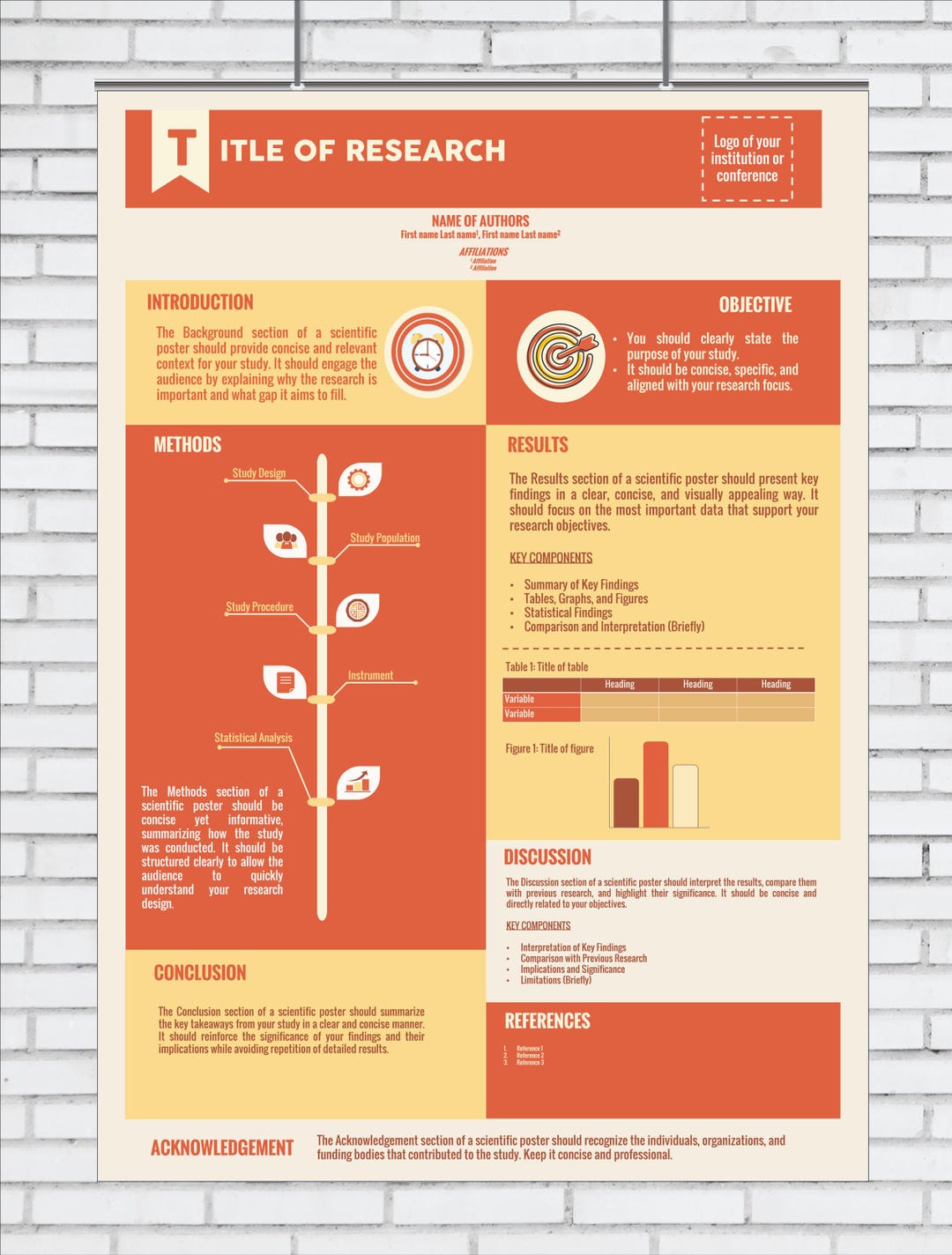 Research Poster Template / Academic and Scientific Conference Poster ...